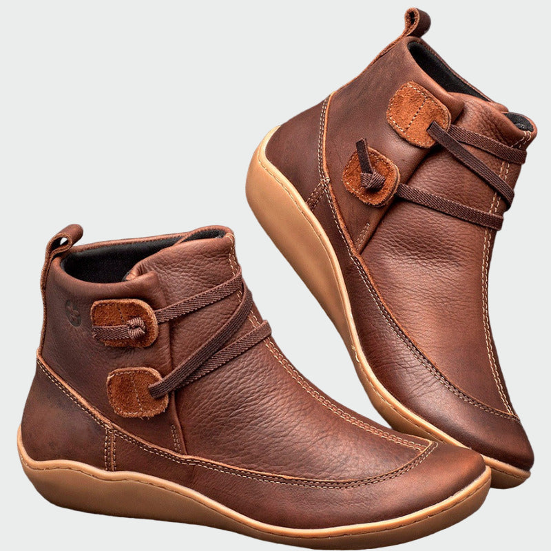 Premium Orthopaedic Leather Ankle Boots – K&J